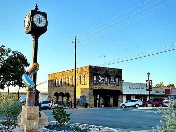 That decorative clock isn't just telling time; it's saying, "Hey, slow down and enjoy this place."