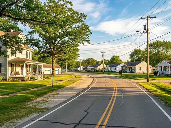 Zanesfield's residential streets in early spring has a quiet confidence about it, like a town that knows exactly how good it has it.