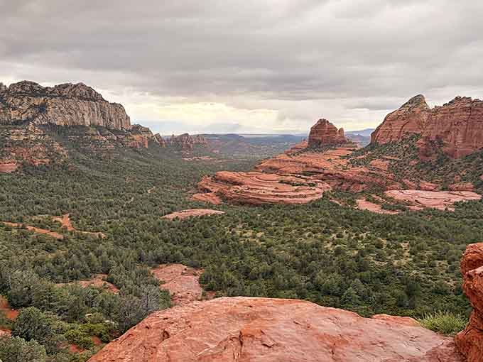 A canyon valley so vast and green it makes you feel wonderfully, gloriously small in the best way.