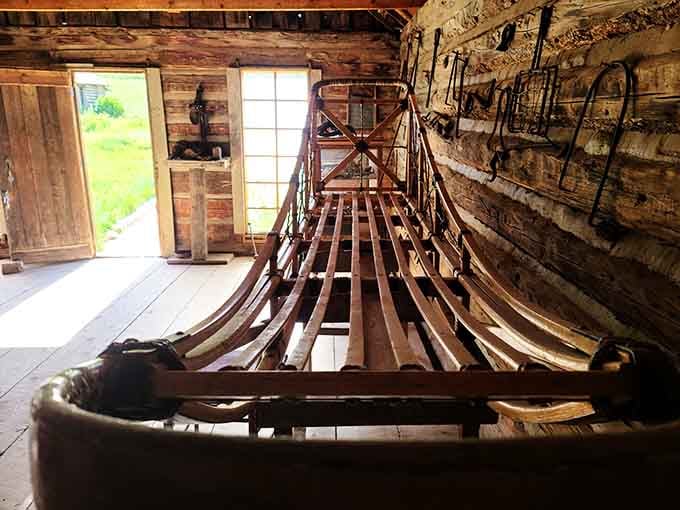 Inside the blacksmith shop, you can almost hear the clang of hammer on anvil echoing through the valley.