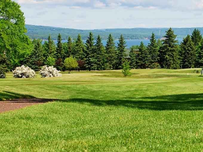 Golf with a view at Chequamegon Bay, where your swing competes with Lake Superior for attention.