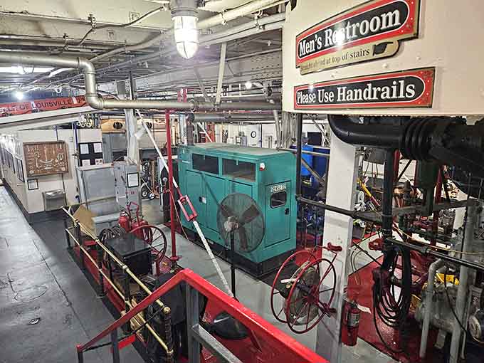 The engine room is where the real magic happens. Old, powerful, and still running. Honestly, goals.