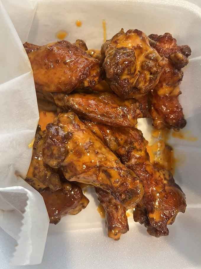 Saucy, sticky, and deeply smoky, these wings look like they mean serious, delicious business.