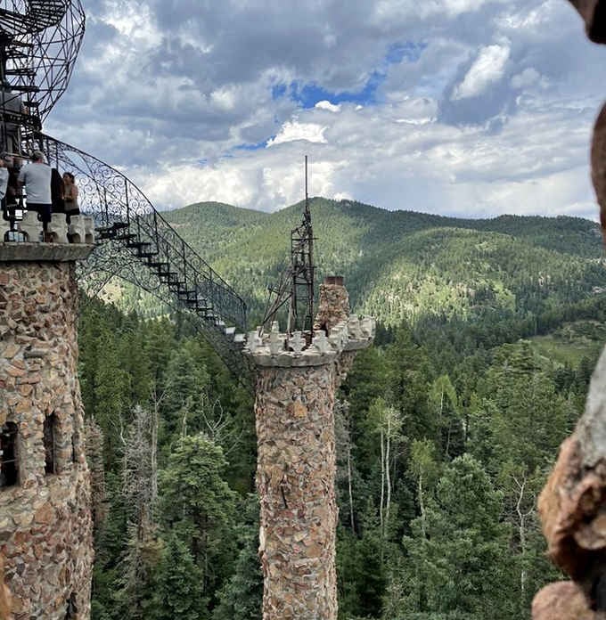 Views from the top reward your stair-climbing efforts with panoramas that stretch across valleys and peaks for absolute miles.