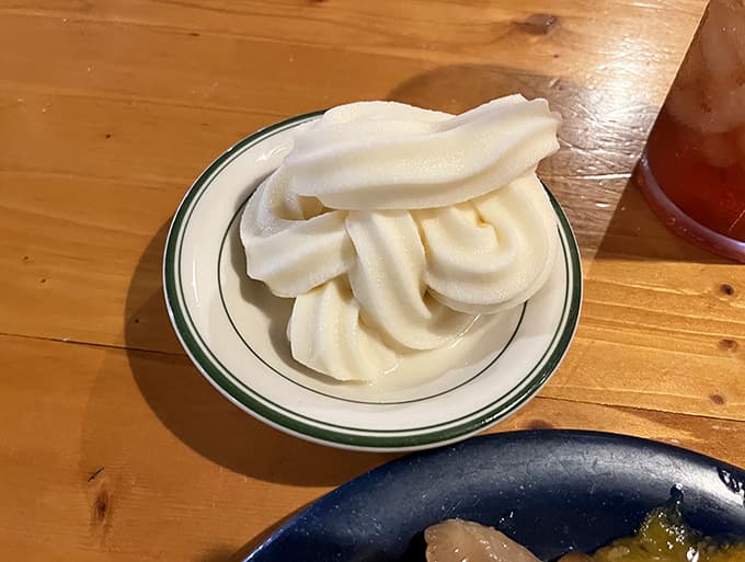 Soft serve so perfectly swirled it looks like it graduated top of its class at dessert school.