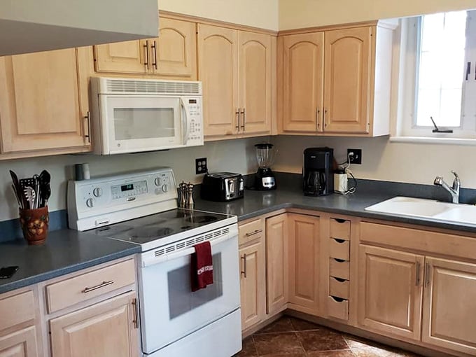 A fully equipped kitchen where you can prepare feasts without sending a servant to the village market first.