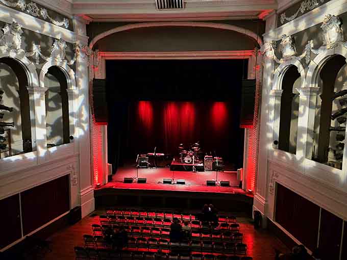 The Jefferson Theater's ornate interior proves that some rooms are so beautiful, the show starts the moment you walk through the door.