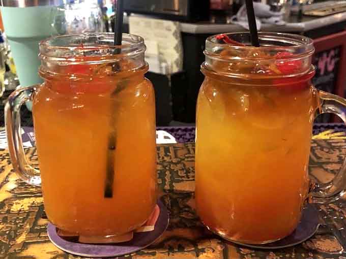 Two mason jar cocktails this cheerful could make even a Wisconsin February feel like Bourbon Street.