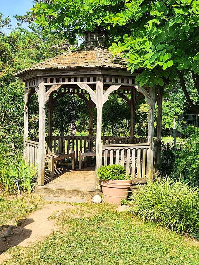 The perfect gazebo for contemplating life's mysteries or just sitting down for a minute.