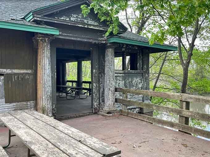 The picnic shelter at Matthiessen has seen better days, but its bones and its views remain absolutely solid.