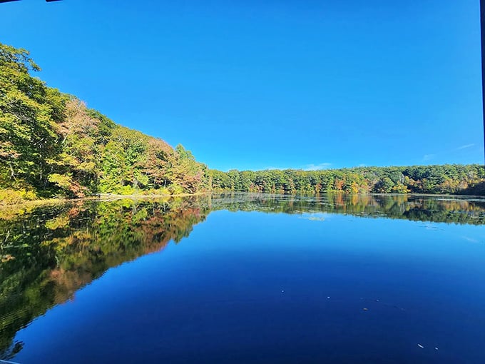 Mirror-like reflections that make you question whether you're looking at water or a postcard come to life.