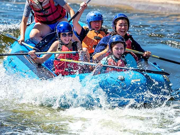 Pure joy, captured mid-splash. These faces are exactly what happens when Indiana surprises you in the best possible way.
