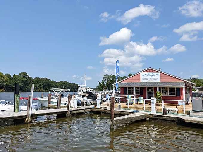 Easton Point Marina proves that waterfront living isn't just a dream, it's a daily reality for lucky locals.