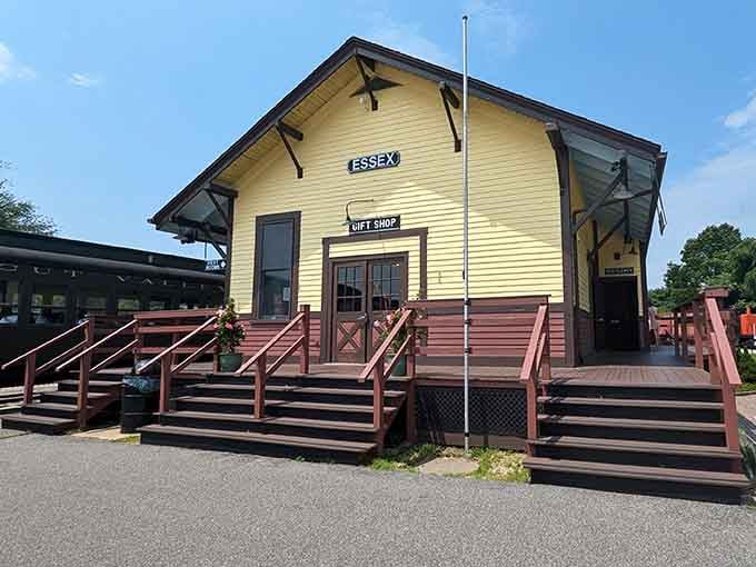The cheerful yellow Essex Station gift shop is the kind of place you leave with more than you planned.