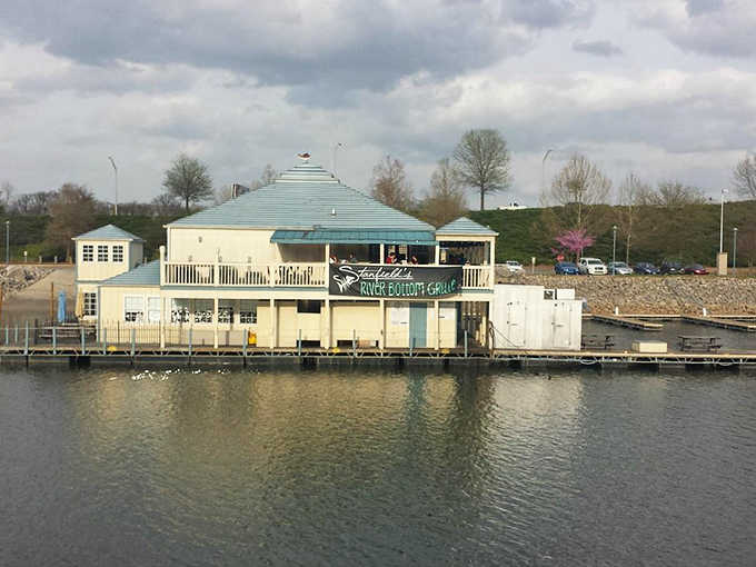 Tanfield's River Bottom Grille sits right on the water, because some restaurants understand that the view is half the meal.