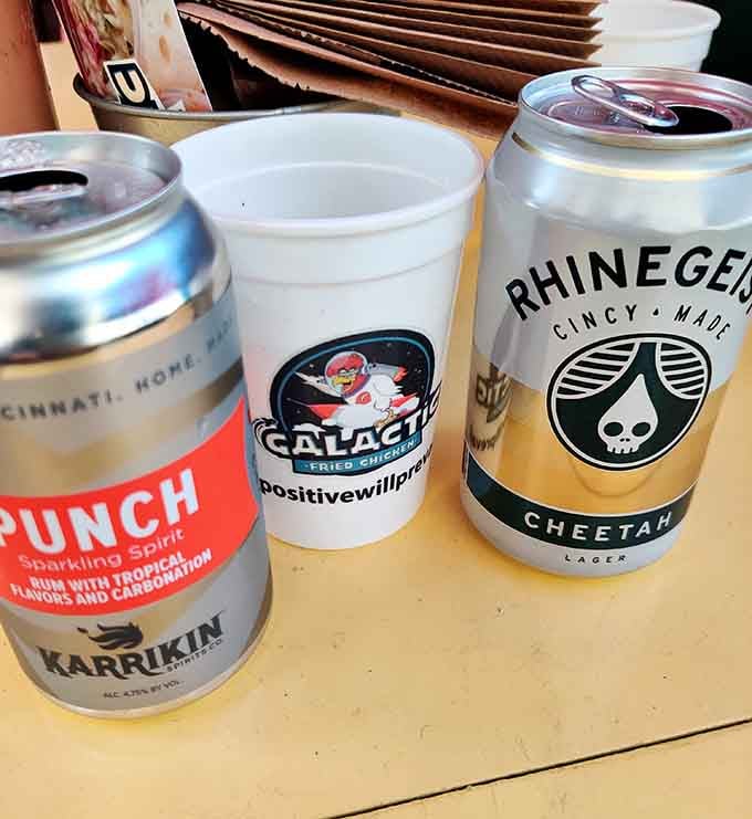 Local brews paired with fried chicken, because some combinations are simply written in the stars above Northern Kentucky.