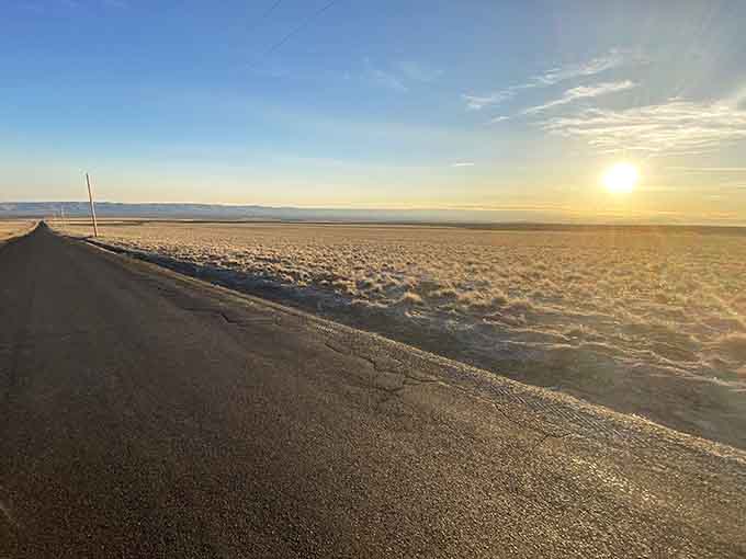 Sunset over Gravity Hill looks like something a painter made up. Spoiler: it's completely real and absolutely free.