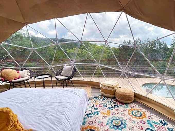 Lying in bed with this view is the kind of thing that makes you question every hotel you've ever booked.