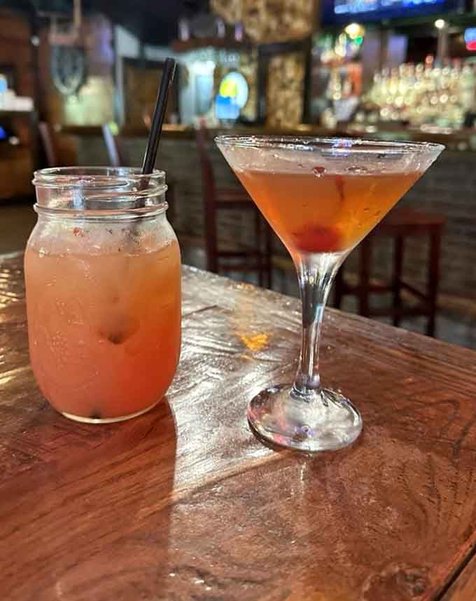 A mason jar and a martini glass walk into a bar, both leave happy and refreshingly satisfied.