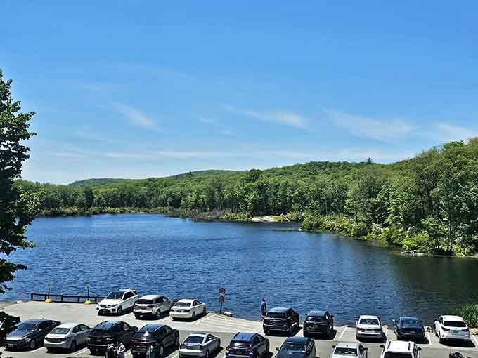 Yes, there's a parking lot, and yes, what's waiting beyond it is absolutely worth the drive.