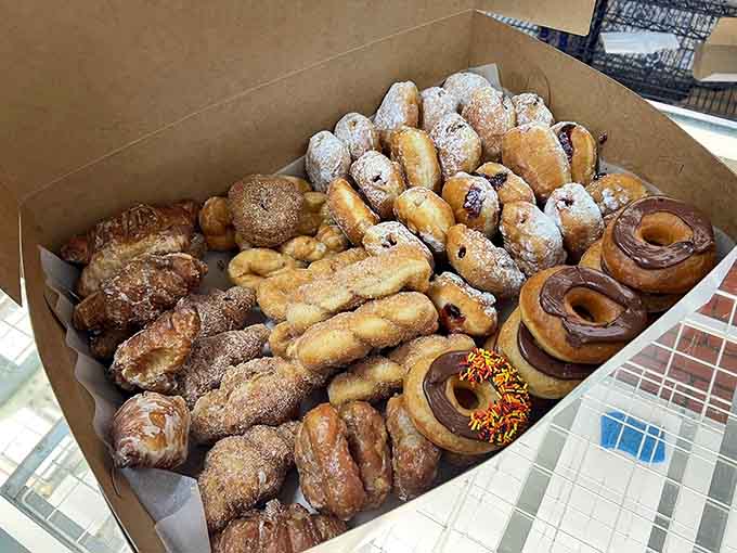 A box full of variety means everyone's happy, from the adventurous eater to the traditional pastry purist.
