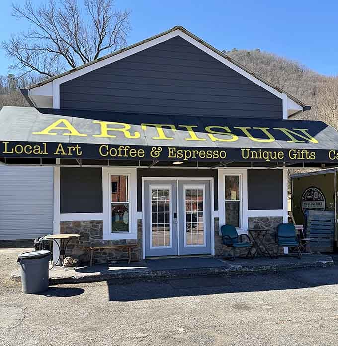 Artisun Gallery serves local art and espresso together, because great coffee deserves equally great company.