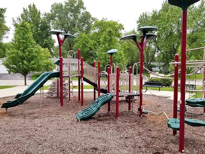 Even the youngest visitors get their own corner of fun at the park's welcoming playground area.