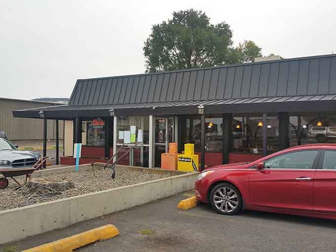 The Smokehouse Restaurant keeps it refreshingly real, with a retro roofline that says "we've been feeding people forever."