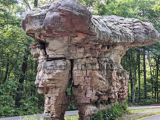 The Mushroom Rock: proof that nature has been doing abstract sculpture longer than any art school graduate.
