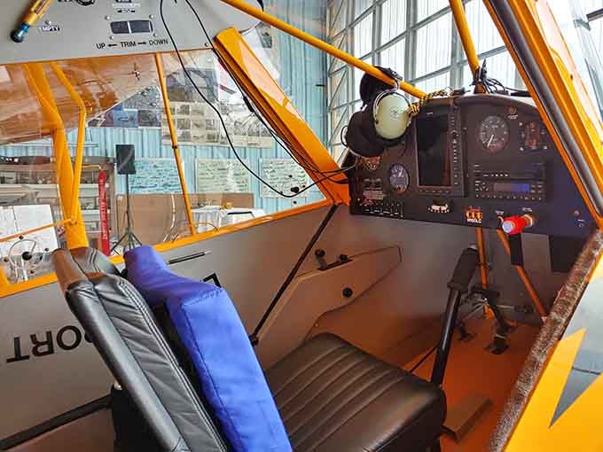 Climb inside and suddenly you're not just observing history anymore, you're sitting exactly where brave pilots once commanded the skies.