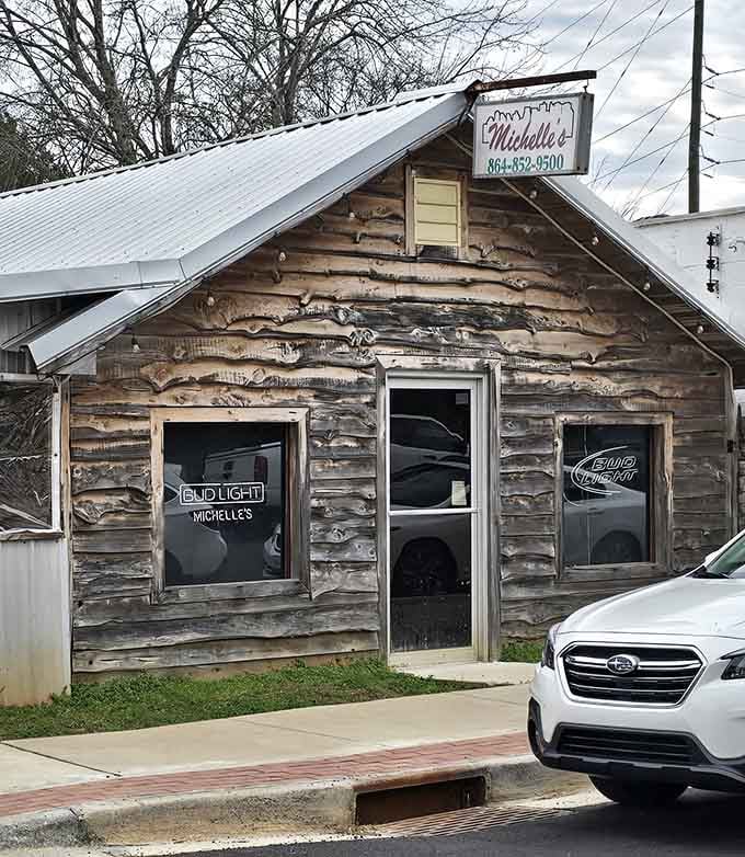 Michelle's rustic exterior promises the kind of local atmosphere where everybody knows the regulars and welcomes the newcomers.