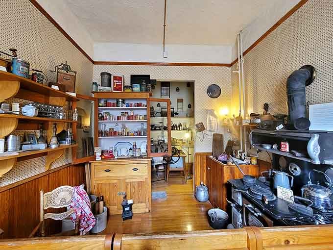 Every cast-iron pot and vintage tin tells a story about cooking before anyone had ever heard of microwaves.