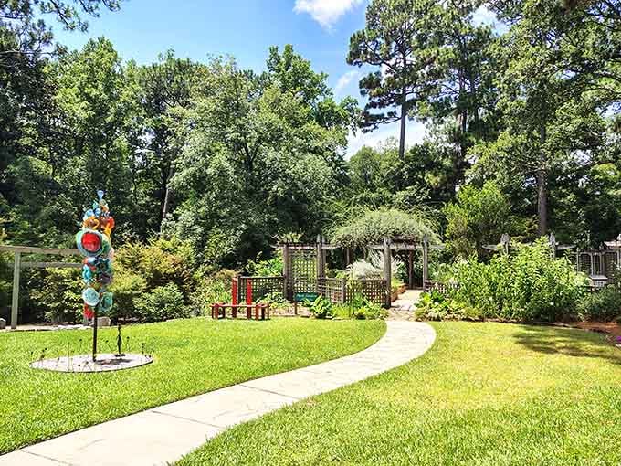 The Mobile Botanical Gardens offers the kind of peaceful, winding path that makes you forget your phone exists.