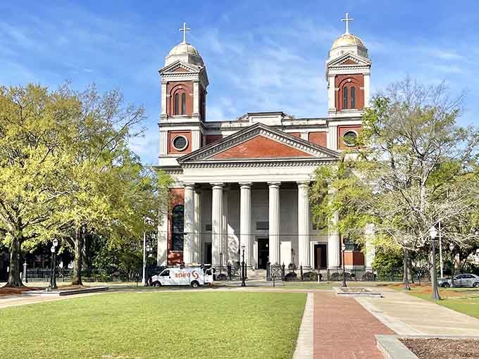 Cathedral Square's stately church anchors downtown with architectural grace that's been turning heads for generations of worshippers and wanderers.