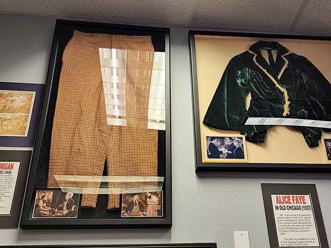 Vintage costumes from Hollywood's golden era remind you that movies were magic long before CGI took over.