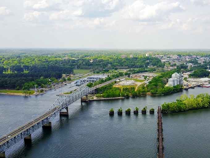 From up high, you can see exactly how this old railroad bridge fits into Sheffield's bigger, beautiful picture.