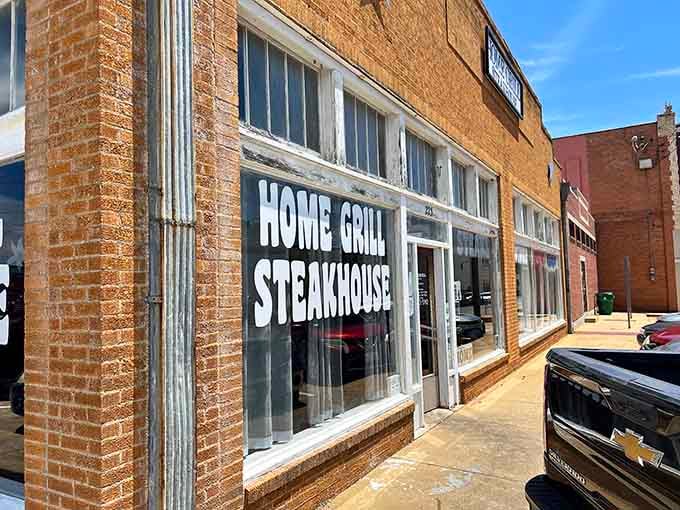 Home Grill Steakhouse keeps it simple with a name that tells you exactly what you're getting inside.