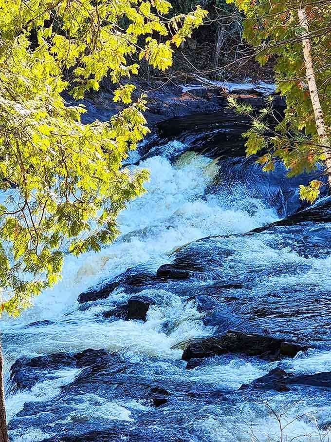 The rapids here don't ask for your attention, they simply demand it, loudly and without apology.