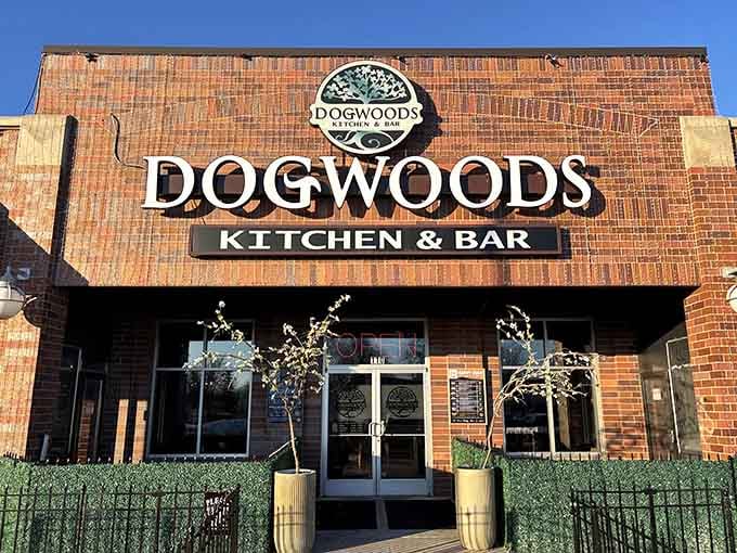 Dogwoods Kitchen and Bar sits right in downtown Pontiac, looking like the kind of spot locals fiercely refuse to share.