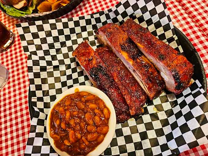 Ribs with a bark so beautifully caramelized, they look like they belong in a BBQ hall of fame.