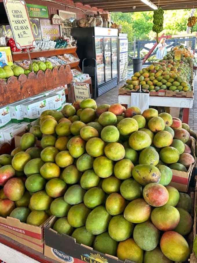 These mangoes are stacked like edible gold bars, and frankly, they're probably worth more to your taste buds anyway.