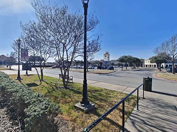 Wide open walkways and that iconic tower in the distance, San Marcos Premium Outlets rewards those who come prepared to explore.