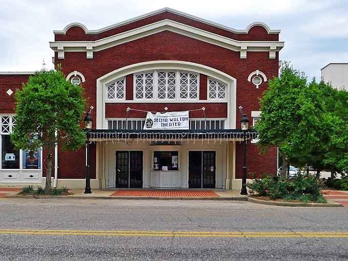 The Walton Theater's handsome brick facade reminds you that small towns have always known how to put on a show.