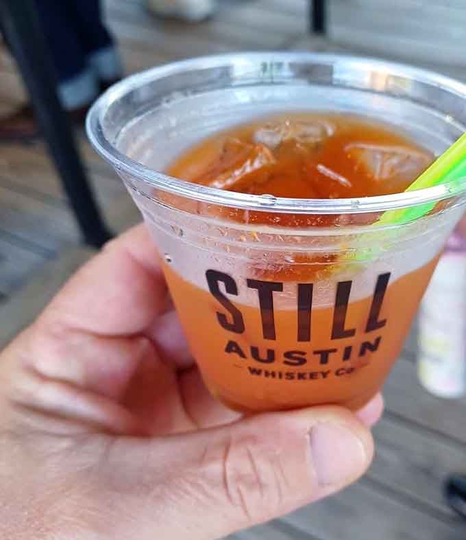 Iced tea in hand, good food on the way, and nowhere else on earth you'd rather be right now.