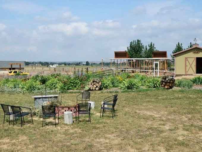 A fire pit, garden blooms, and open sky. SonFlower Ranch knows how to make you want to stay longer.