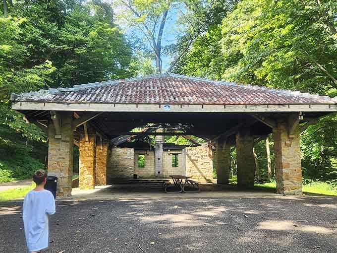 Beatty Park's vintage pavilion shelters picnics and memories under a roof that's seen generations of family gatherings.