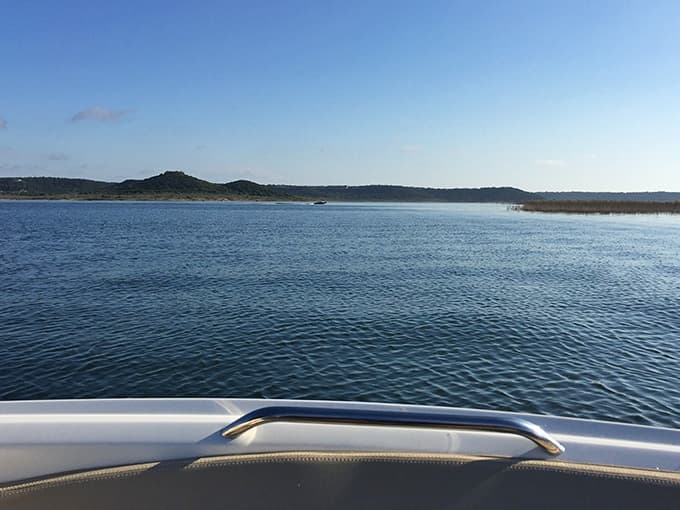 Cruising across water this calm and blue feels like gliding through a postcard you can actually touch.