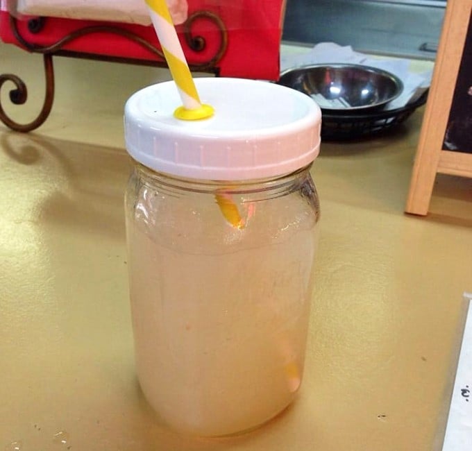 Served in a mason jar with a striped straw, this agua fresca is refreshment with genuine personality.