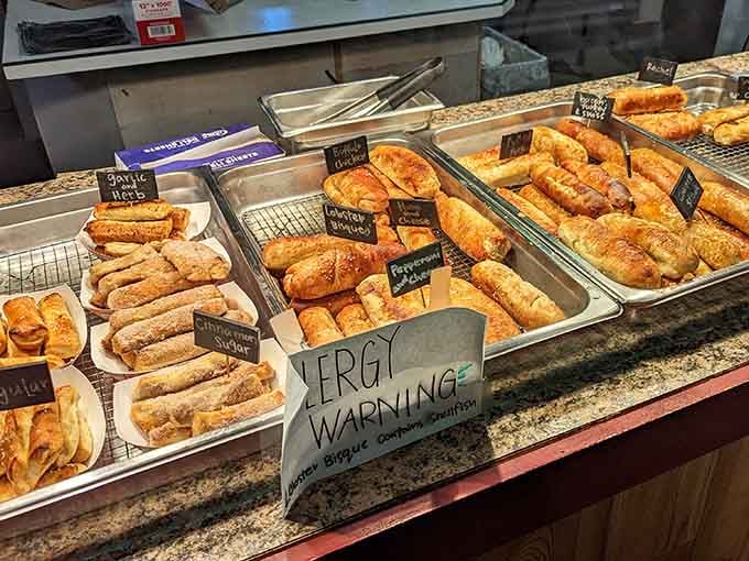 Garlic herb, cinnamon sugar, lobster bisque, buffalo chicken. These stuffed pastries are the kind of snack that ruins all other snacks.