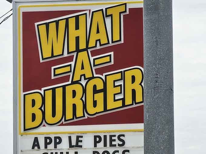 That vintage signage advertising apple pies and chili dogs is pure Americana you just can't manufacture today.
